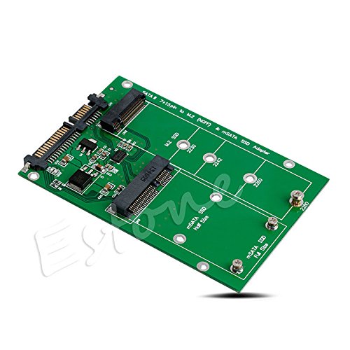 HEASEN mSATA & M.2 (B-Key NGFF) 2in1 Sized Multiple SSD to SATA 3 III ...