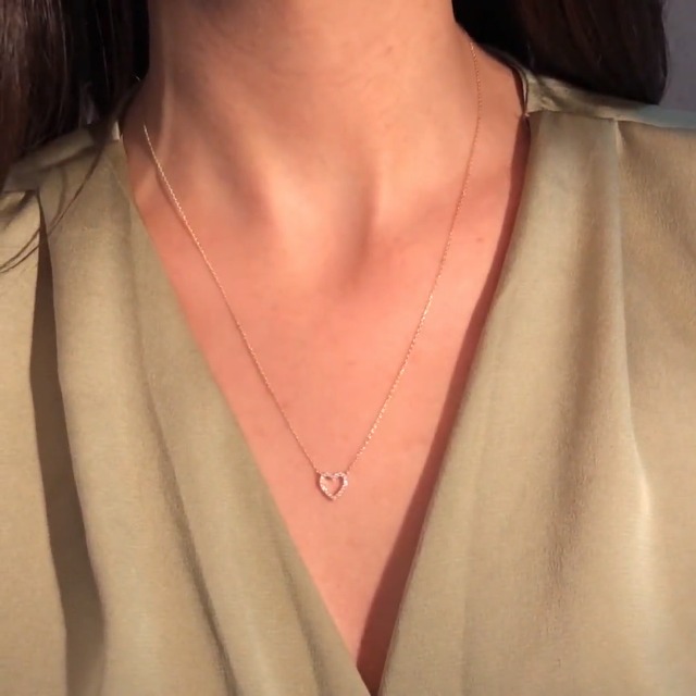 Watch Diamond heart necklace for women on Amazon Live