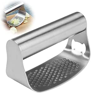 Amazon.com: Stainless Steel Garlic Presser, 2024 Upgraded Rocker Garlic ...