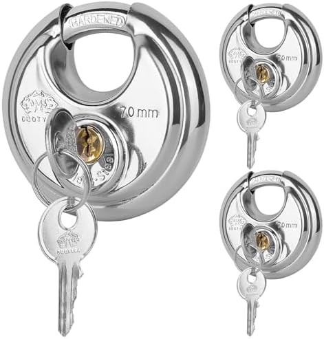 DuoTyga Discus Keyed Alike Padlock, 2-3/4 Inch Wide, Heavy Duty ...