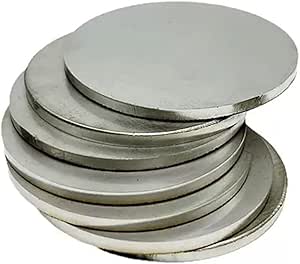 Amazon.com: RAMBEX 2pcs Stainless Steel 316L Round Plate, Diameter 50mm ...