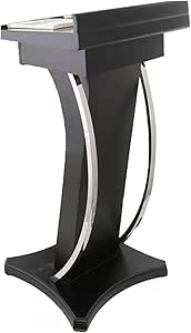 Amazon.com: Podium Portable Lecterns Solid Wood with Sloped Baffle ...
