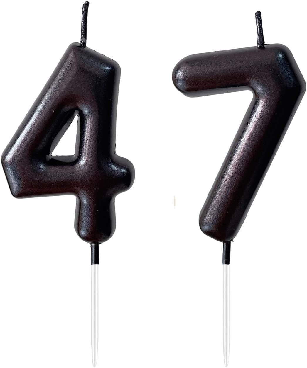 Amazon.com: 2.36" 47th 74th Number Candles Birthday Gifts for Women Men ...