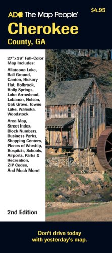 Cherokee County, Ga Map | Amazon.com.br