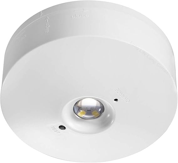 Long Life Lamp Company LED Round Emergency Light Ceiling Flush Mounted ...