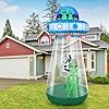 Amazon.com: Lunmon 9 FT Halloween UFO Cow Alien Inflatable Yard Decor with LED Blow Up ...