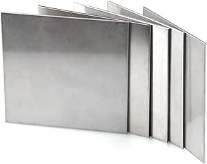 Amazon.com: HIDIZ Stainless Steel Square Plate Flat Brushed Metal ...