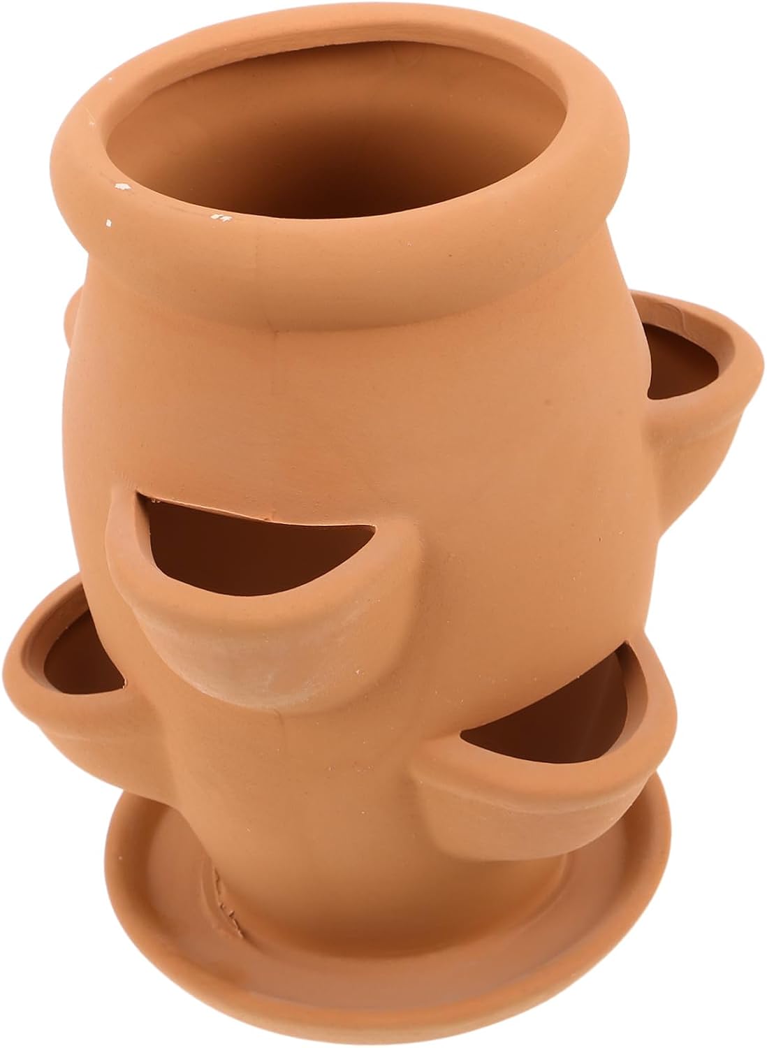 KITANDOVE Strawberry Tower Planter Ceramic Succulent Pot with Multi ...