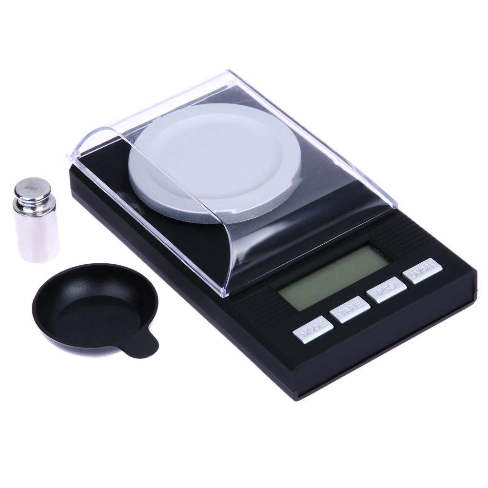 Amazon.com: 50g/0.001g LCD Digital Electronic Scale Lab Weight ...