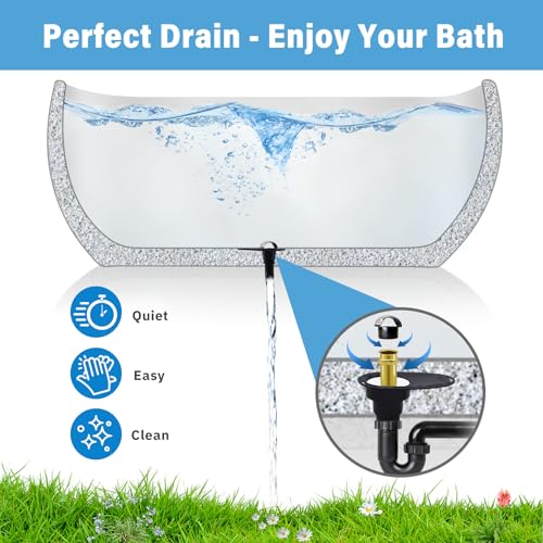 Watco Tub Drain Freestanding Tub Drain Kit - Brass/PVC Rough-in For All ...