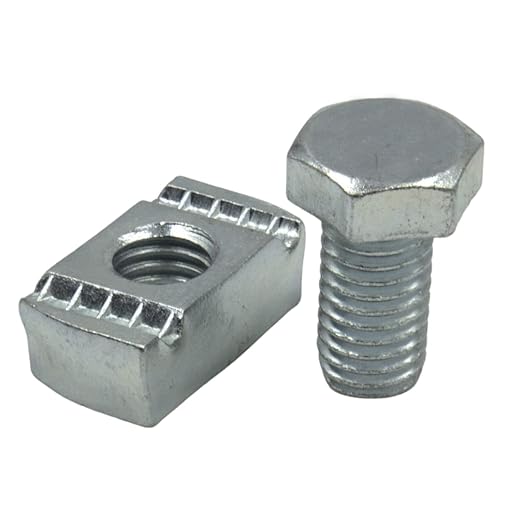 1/2" x 15/16" Strut Channel Nut and Bolt Set (10-Pack): Amazon.com ...