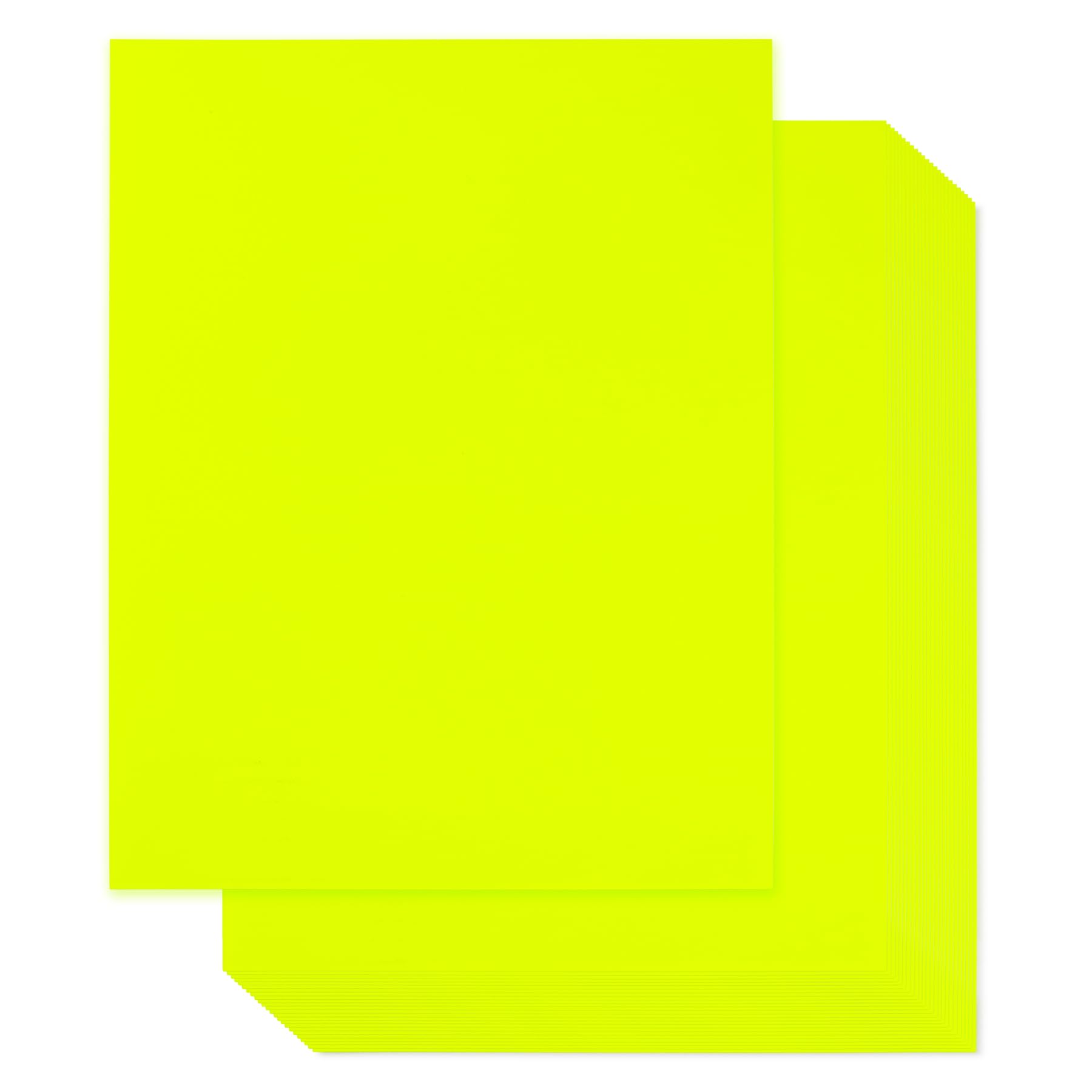 Amazon.com: Hygloss Neon Poster Board - 11 x 14 Inch Fluorescent Yellow ...
