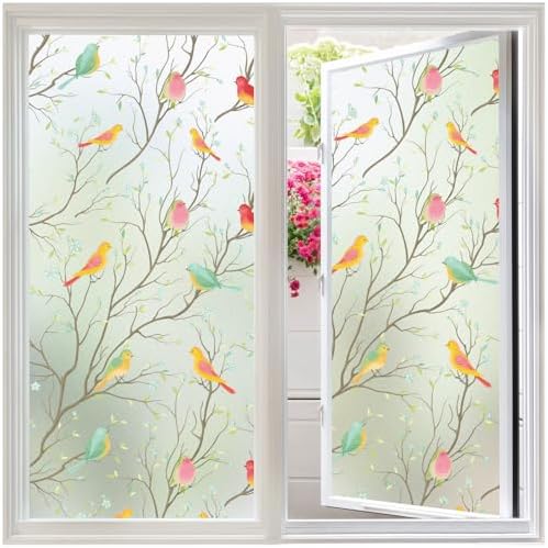 Amazon.com: Coavas Window Privacy Film Stained Glass Window Decals Heat ...
