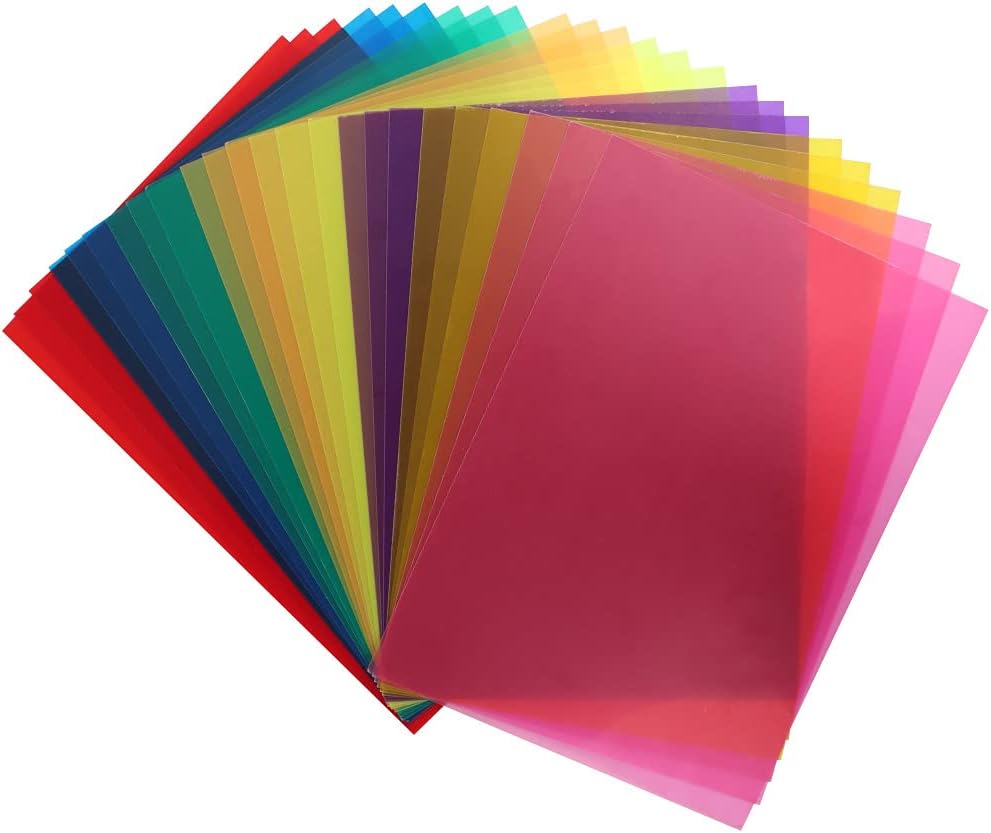 Amazon.com : BUYGOO 24Pcs Transparent Color Correction Lighting Gel ...