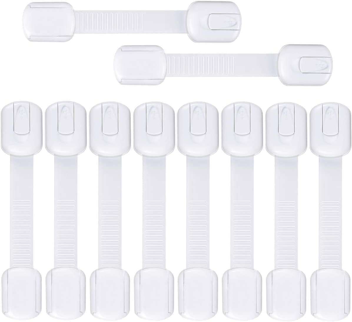 NA Child Safety Cupboard Locks, 10 Pack Adjustable Baby Proofing ...