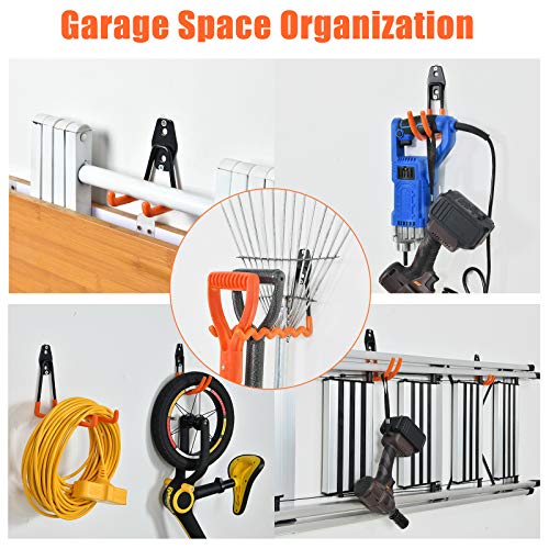 AOBEN Garage Hooks,24Pack Heavy Duty Garage Hanger Organizer Anti-Slip ...