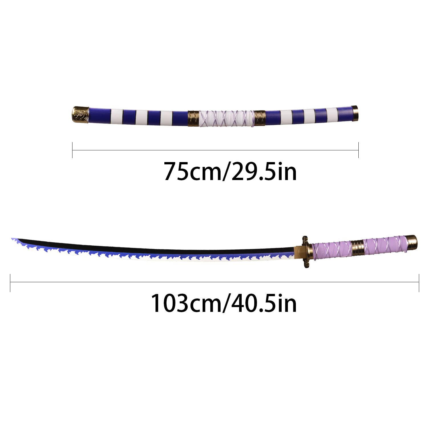 LQZJG Anime cosplay sword, Monkey D. Luffy sword, Nidai Kitetsu sword ...