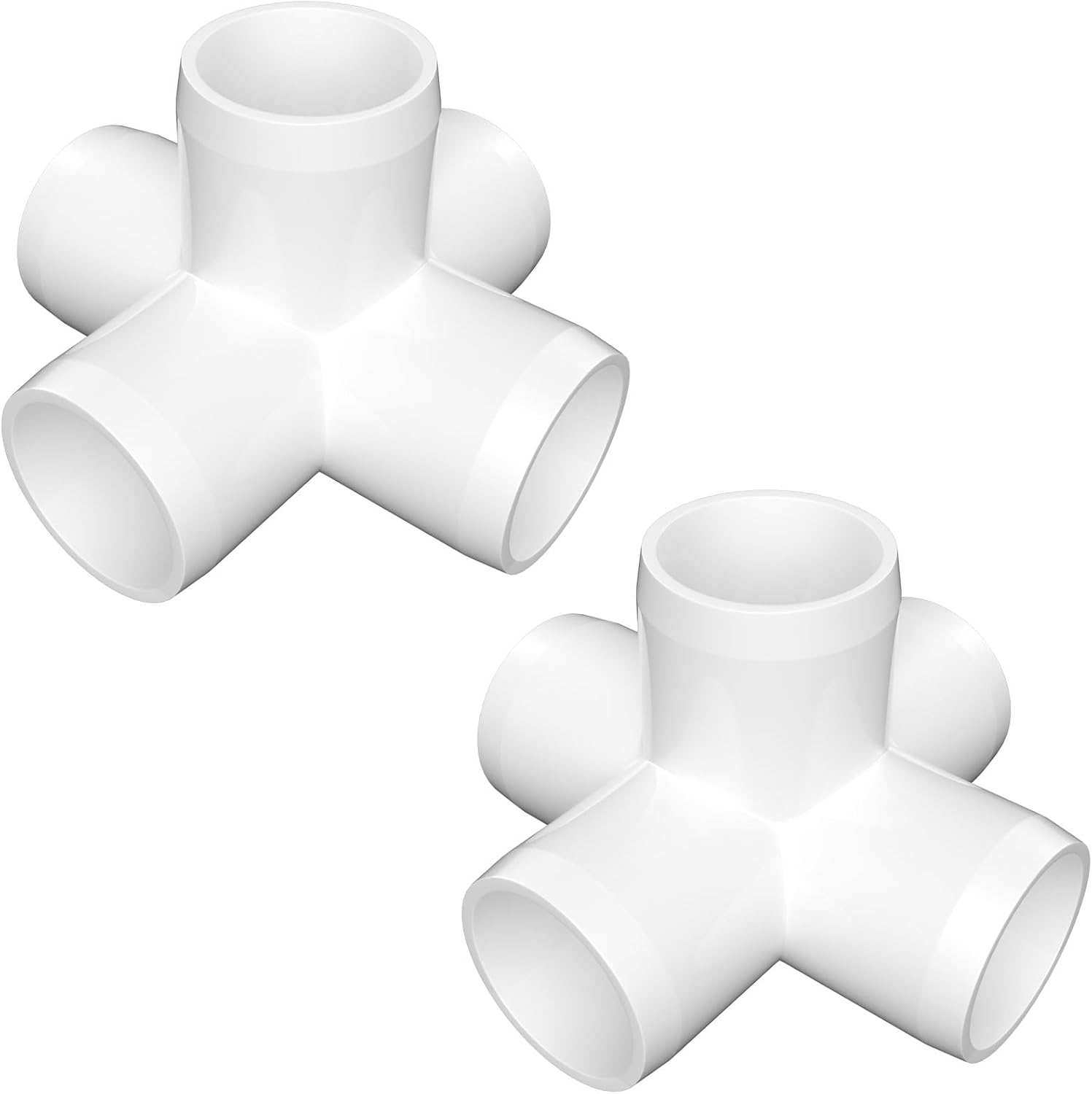 Amazon.com: letsFix 2" PVC Fittings 5 Way (2-Pack) Furniture Grade ...