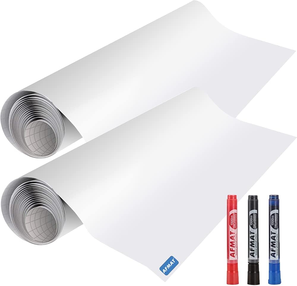 Amazon.com: White Board Wallpaper, Whiteboard Roll, Stick on White ...