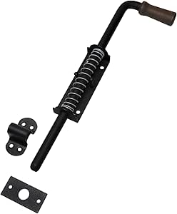 Cotarba Gate Drop Bolt Spring Loaded Latch Heavy Duty Gate Black Drop ...