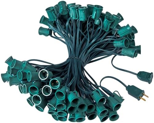 Amazon.com : Wintergreen Lighting 25’ C9 Commercial Light Stringer ...