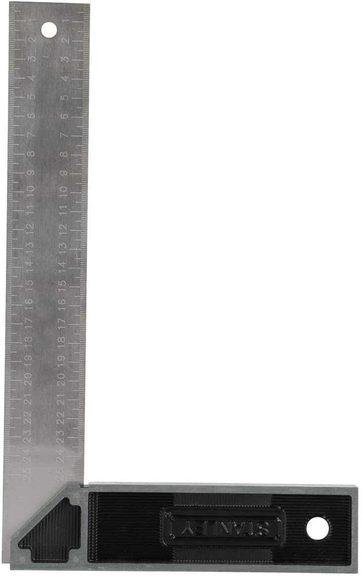STANLEY Professional Right Angle Square,Silver/Black,10 Inch, E-46534 ...