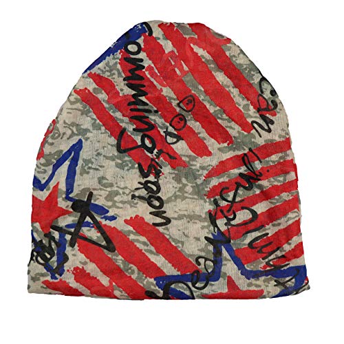 Buy iSWEVEN Baggy Skull Cap Thin Cotton Stretch Beanie Summer Sprort ...