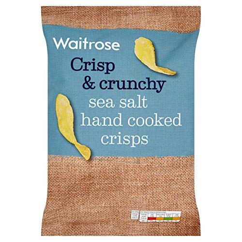 Amazon.com: Waitrose Hand Cooked Sea Salt Crisps - 150g (0.33 lbs ...