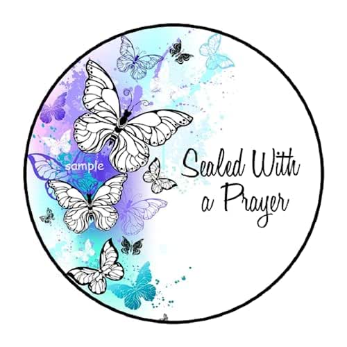Amazon.com: 30 Pcs Sealed With a Prayer Stickers Labels Tags Envelope ...