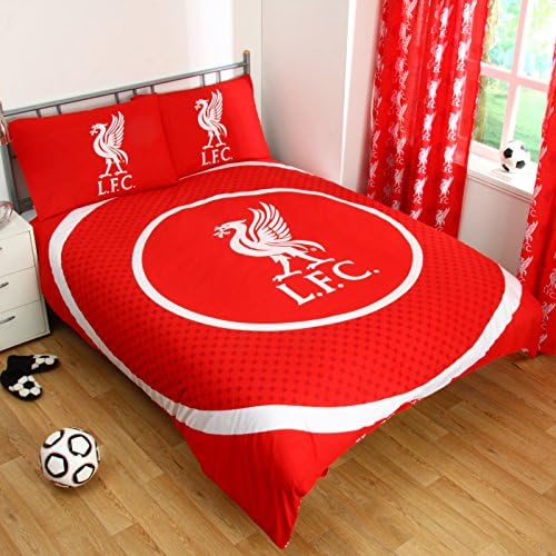 Liverpool F.C. 'Pulse' Reversible Double Duvet Quilt Cover Set : Amazon ...