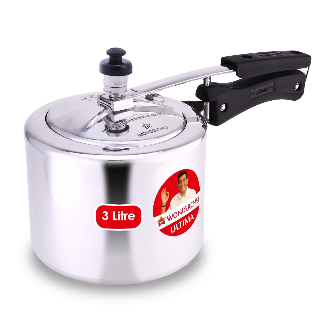 Buy Wonderchef Inner Lid Ultima Pressure Cooker | 3 litres, 3.25 mm ...