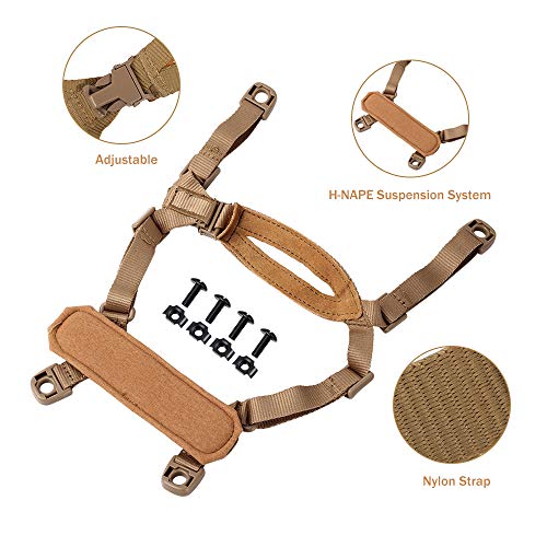 AIRSOFTPEAK Airsoft Helmet Chin Strap for Fast ACH MICH Tactical ...