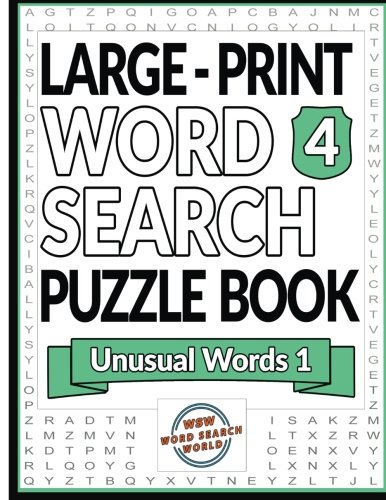 Large Print Word Search Puzzle Book: Unusual Words 1: Large Print Word ...