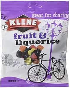 Klene Fruit & Liquorice Duo Gums (220g Bag) | Classic Dutch Sweets ...