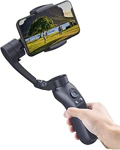 Amazon.com: Foldable Gimbal 3 Axis Handheld Smartphone Stabilizer Smart ...