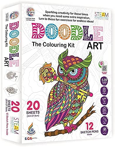 Doodle Art The Colouring KIT for Every ONE Above 5 Year| Specially for ...