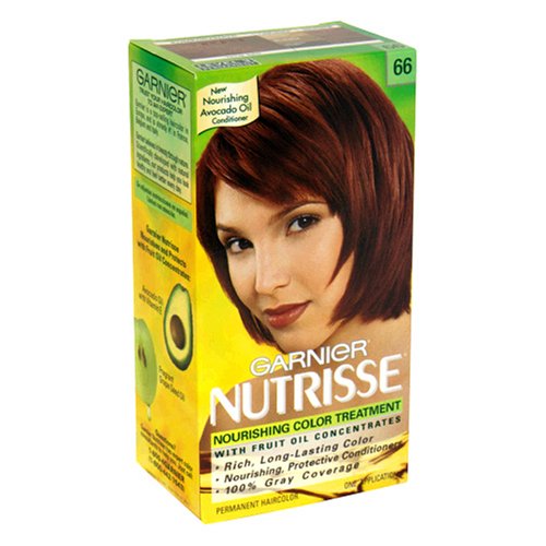 Amazon.com : Garnier Nutrisse Nourishing Color Treatment, True Red 66 ...