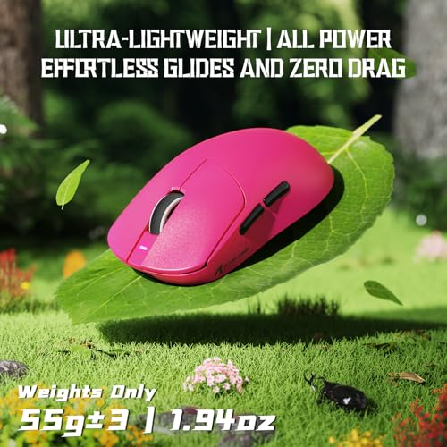ATTACK SHARK X8 SE Wireless Gaming Mouse,55g Ultra-Lightweight Wired ...