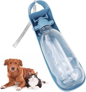 DXLing Large Foldable Dog Water Bottle 550ml Portable Pet Water Bottles Portable Dog Cats Travel ...