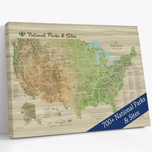 Amazon.com: Holy Cow Canvas Personalized National Parks & Sites United ...