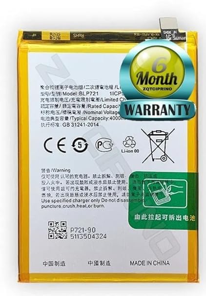 ZQTCIPRINO® Original BLP721 Battery for Realme C2 / RMX1941/ C2 2020 ...