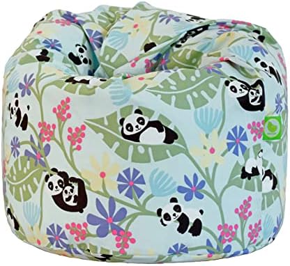BeanLazy ® 100% Cotton Large Light Blue Panda Bean Bag with Filling ...