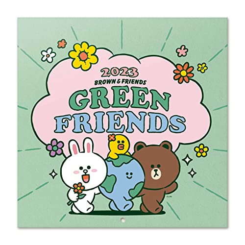 Grupo Erik Line Friends Wall Calendar 2023 12′ x 12′ FSC| 12 Month ...