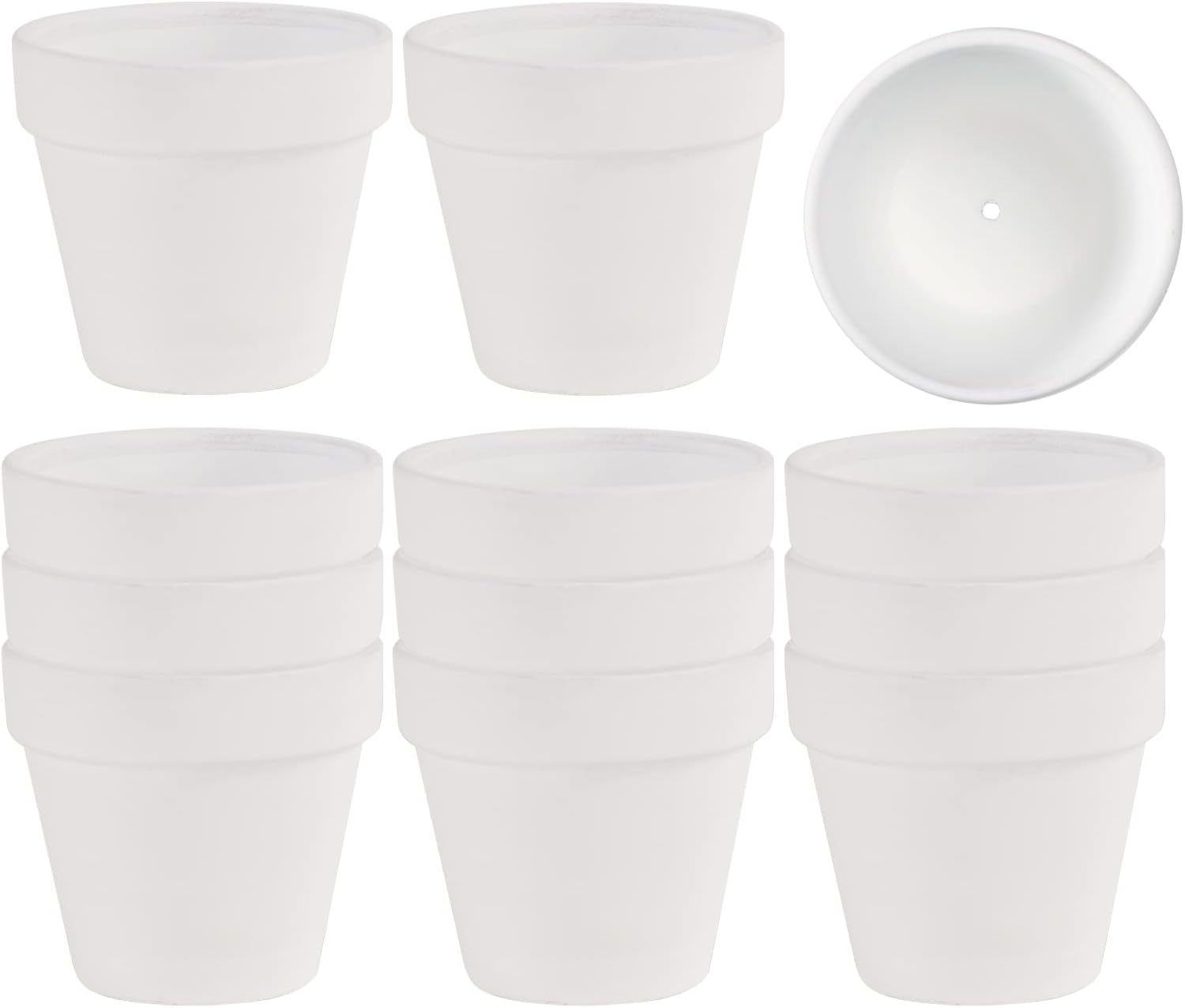 Amazon.com: Fun Express Mini Flower Pots Bulk Ceramic - Set of 12 ...