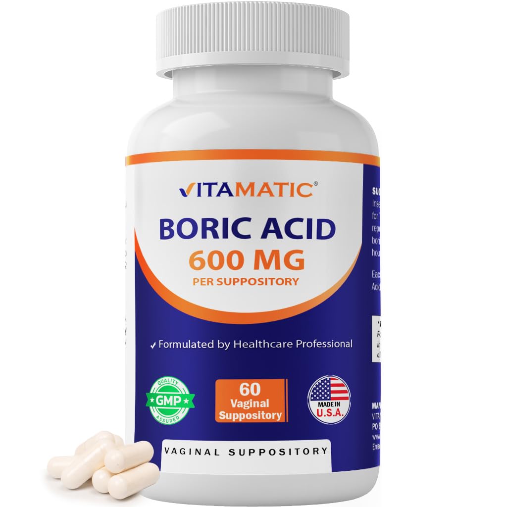 Snapklik.com : Vitamatic Boric Acid Vaginal Capsule Shell Suppositories ...