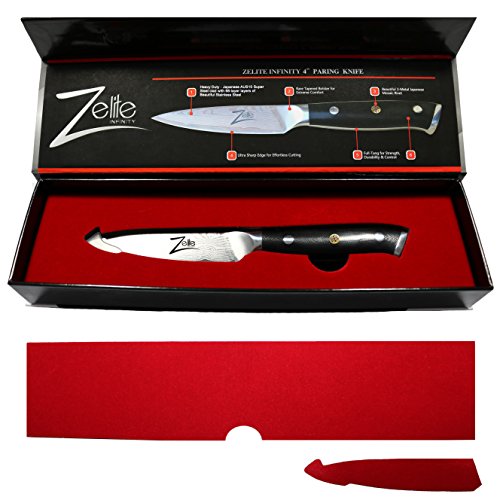 Zelite Infinity Japanese Paring Knife 4 Inch, Paring Knives, Fruit ...
