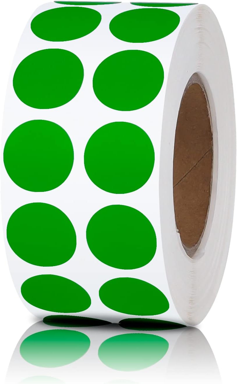 Amazon.com : Pack of 2000 Round Color Coding Circle Dots Stickers ...