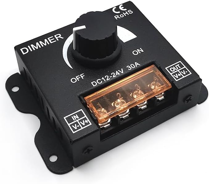 LED Dimmer Switch DC 12V 24V for LED Strip Brightness Controller Light ...