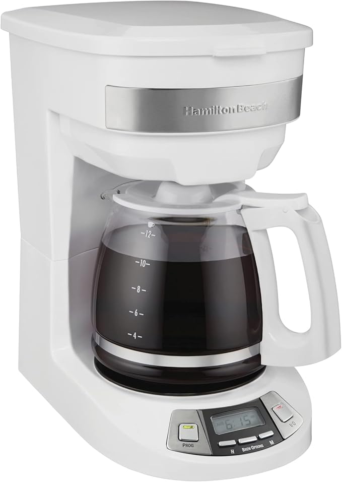 Amazon.com: Hamilton Beach 12 Cup Programmable Drip Coffee Maker with 3 ...