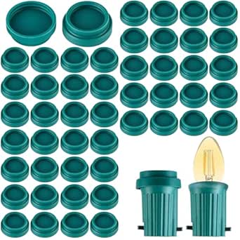 50 Pcs Christmas Light Bulb Socket Cover, C7 and C9 Socket Caps for ...